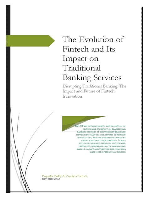 Final Sip Report On Fintech Pdf