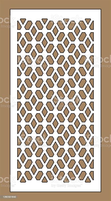 레이저 컷 벡터 패널 Cnc 장식 패턴 잘리 디자인 인테리어 파티션 이슬람 아랍어 레이저 절단 패널 0명에 대한 스톡 벡터 아트 및 기타 이미지 Istock
