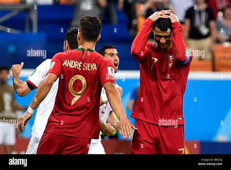 Cristiano Ronaldo Of Portugal Right Reacts After Missing A Penalty