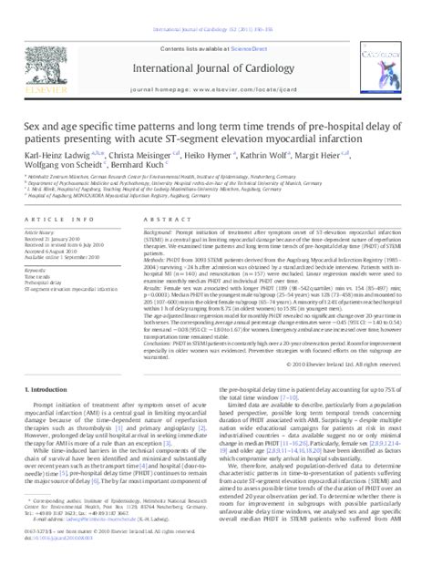 Pdf Sex And Age Specific Time Patterns And Long Term Time Trends Of