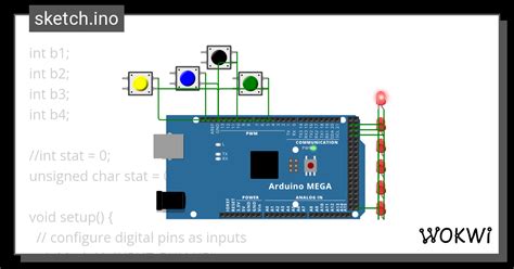 Digital Input Pins And The Serial Interface Wokwi ESP32 STM32 Arduino Simulator