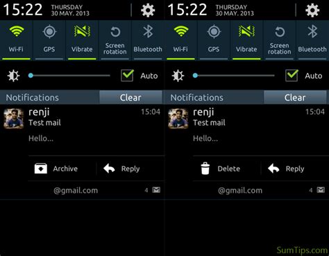 Gmail For Android Delete Message Instead Of Archive From Notification