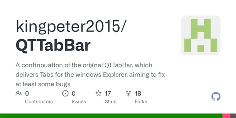 GitHub Kingpeter QTTabBar A Continouation Of The Orignal QTTabBar Which Delivers Tabs