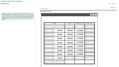 Solved Calculate The Degree Of Curvature A Highway Survey