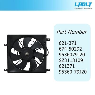 Lablt Engine Ac Condenser Cooling Fan For 2007 2013 Suzuki Sx4 20l Ebay