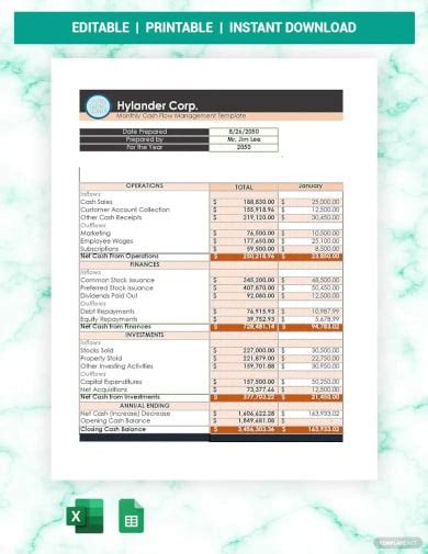 Cash Flow Excel Template - 26+ Free Excels Download