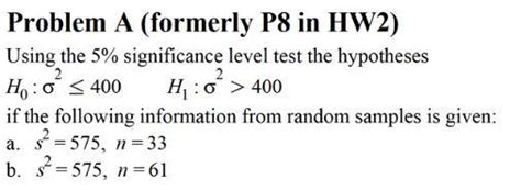 Solved Using The 5 Significance Level Test The Hypothesis