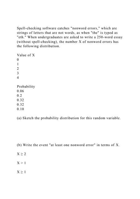 Spell Checking Software Catches Nonword Errors Which Are Stringdocx