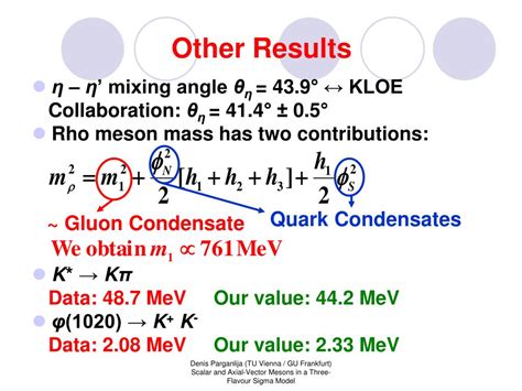 Ppt Scalar And Axial Vector Mesons In A Three Flavour Sigma Model