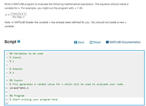 Solved Write A MATLAB Program To Evaluate The Following Chegg Com