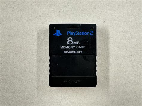 Playstation 2 Memory Card 8mb Zwart Origineel Ps2 Retro Videogames