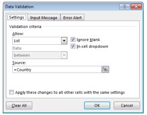 Excel Cascading Drop Down No Vba Analyst Cave