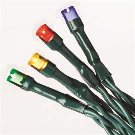 Holiday Living 50 Count 11 2 Ft Multicolor Led Battery Operated Christmas String Lights Timer At