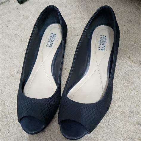 Alfani Shoes Alfani Step Flex 5 Heel Size 7m Navy Blue Poshmark