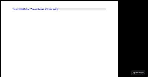 prosemirror test forked codesandbox