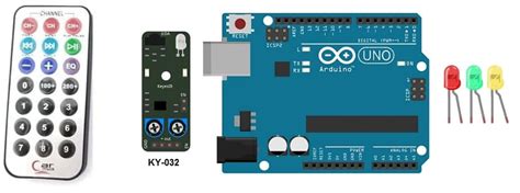 Remotely Light Up Three LEDs Connected To Arduino UNO By Remote Control