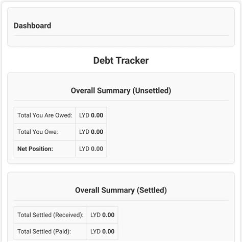 Debt Tracker