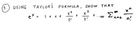 Solved Using Taylors Formula Show That Σ Ex Noon X 2 X 3