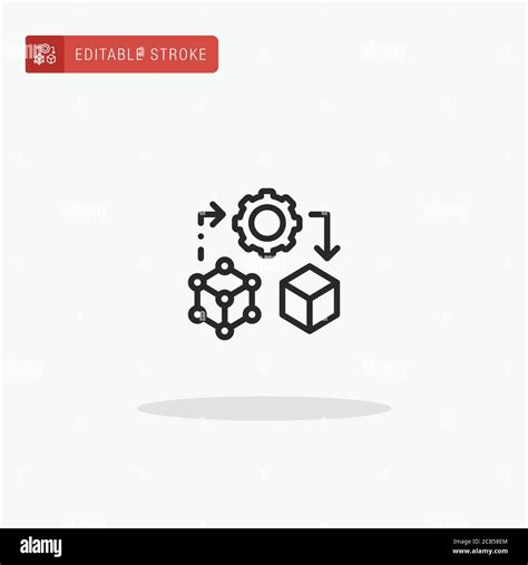 D Modeling Icon Vector D Modeling Icon For Presentation Stock Vector