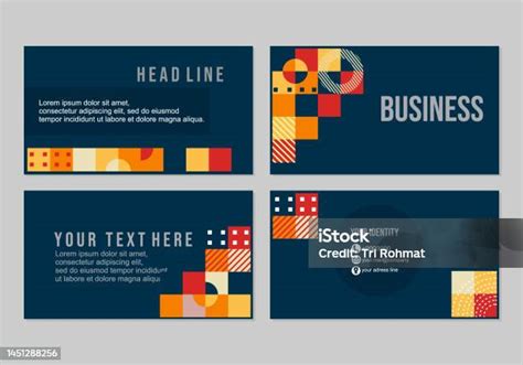 파워 포인트 비즈니스 프리젠 테이션 템플릿 세트입니다 현대적인 프레젠테이션 배경 브로셔 디자인 웹 사이트 슬라이더 방문 페이지