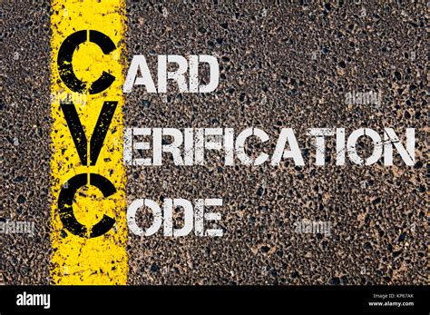 Business Acronym CVC As CARD VERIFICATION CODE Stock Photo Alamy