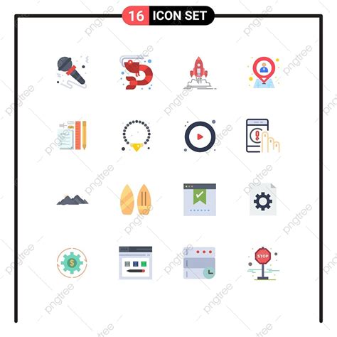 16 Flat Color Concept For Websites Mobile And Apps Location Play