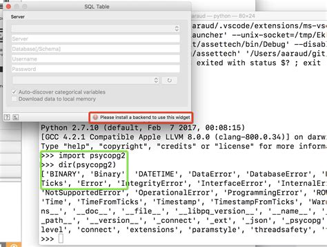 Psycopg Installation Doesn T Help Issue Biolab Orange GitHub