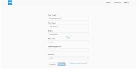 Odoo Sms Otp Authentication Log In With Otp On Odoo Website Webkul