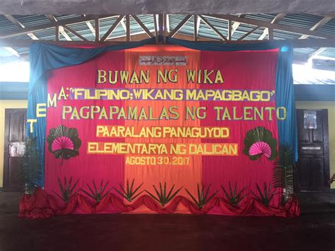 Buwan Ng Wika Dalican Pilot Elementary School Facebook