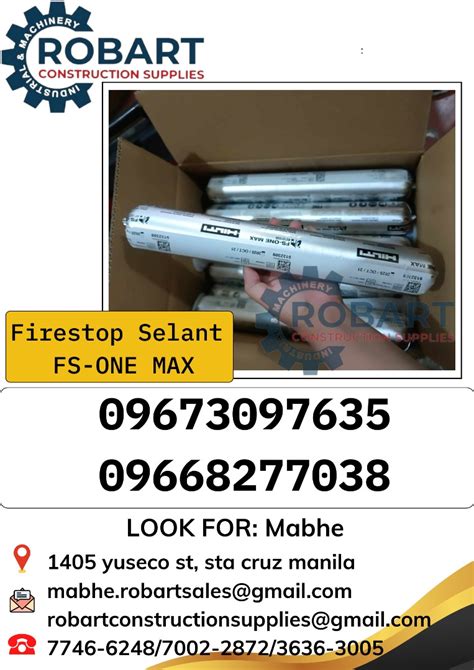 Firestop Sealant Fs One Max 20oz Foil Commercial And Industrial Construction Tools And Equipment
