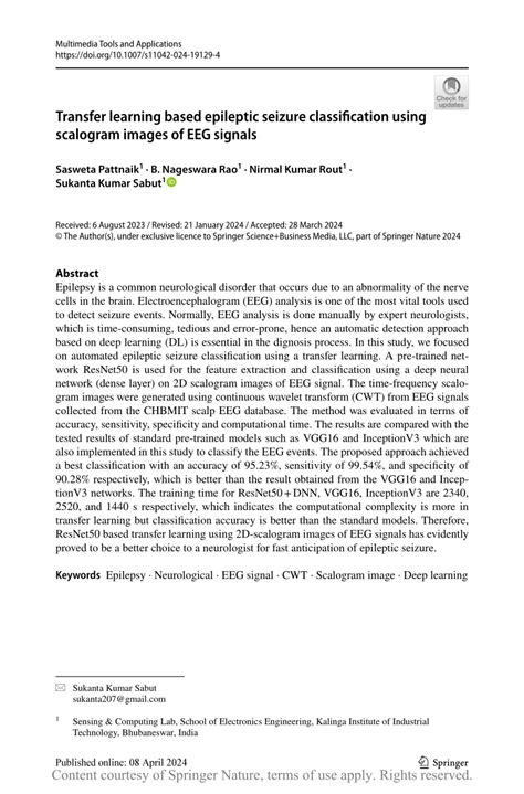Transfer Learning Based Epileptic Seizure Classification Using