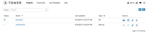 Projects Ansible Tower User Guide