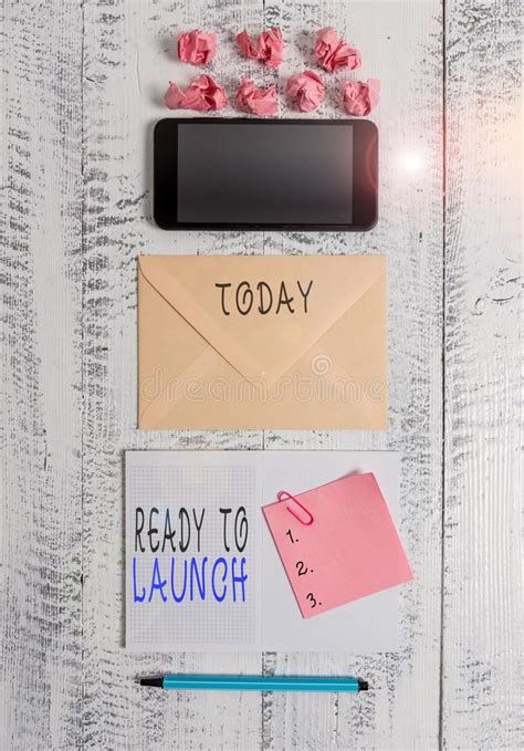 Handwriting Text Writing Ready To Launch Concept Meaning An Event To