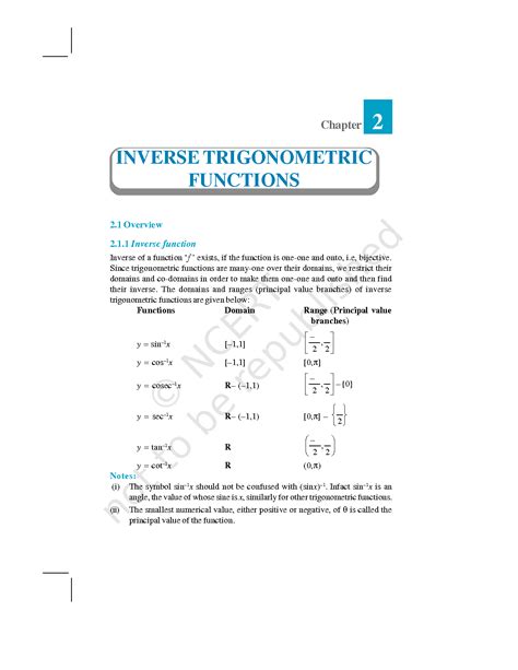 SOLUTION Inverse Trigonometry Functions Studypool
