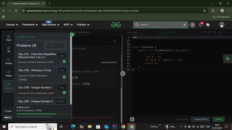 Gfg160 Geekstreak2025 160daysofcode Day159 Geeksforgeeks Mohd Musharraf Ansari