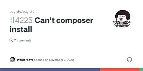 can t composer install · issue 4225 · bagisto bagisto · github