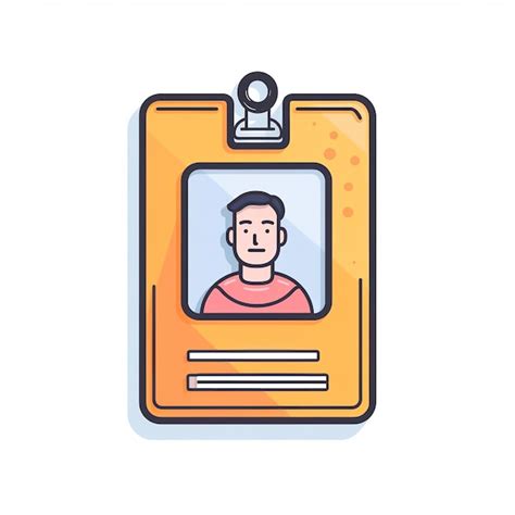 Id Card Icon Identification And Security Symbol Art Logo Illustration Premium Ai Generated Image