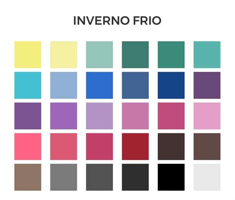Paleta De Cores Para Pele Fria FDPLEARN