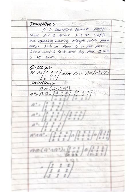 solution discrete solved assignment reflexive symmetric and transitive