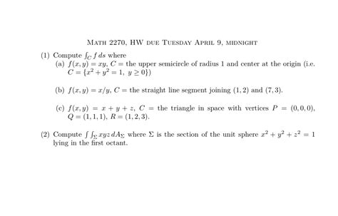 Solved Math 2270 ﻿hw Due Tuesday April 9 ﻿midnight 1