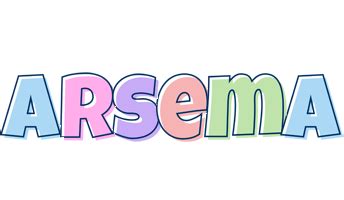 Arsema Logo Name Logo Generator Candy Pastel Lager Bowling Pin Premium Style