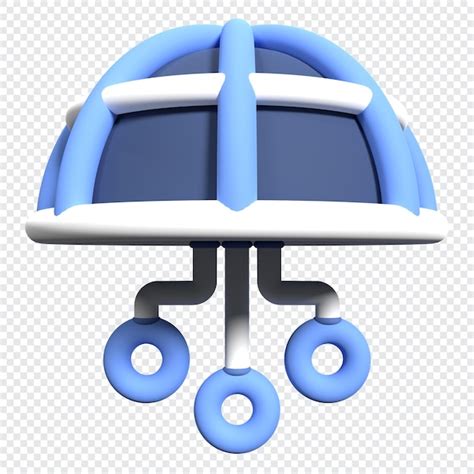 Premium Psd Cloud Computing Technology Cloud Data Center With Hosting Server Cloud Service 3d