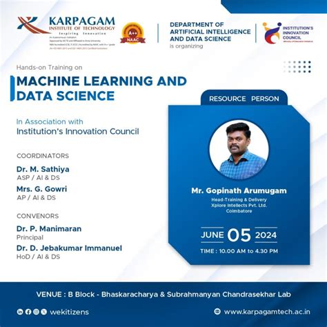 karpagam institute of technology on linkedin aitraining