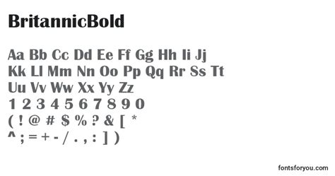 Britannicbold Font Download For Free Online