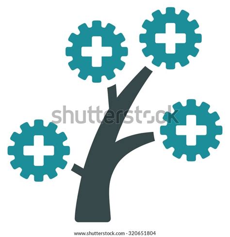 Medical Technology Tree Vector Icon Style Stock Vector Royalty Free 320651804 Shutterstock