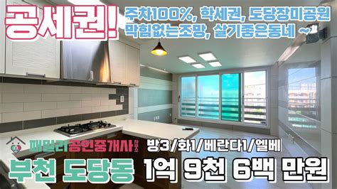 번호a 073뻥뚫린 거실 깔끔한기본수리 엘베있는 주차1대 13년식 준신축 부천시도당동 빌라매매 Youtube