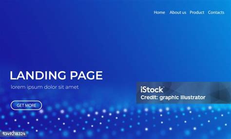 파란색 파티클이 있는 추상 적 방문 페이지 배경입니다 점 풍경이 있는 흐름 파 디지털 데이터 구조 미래의 메시 또는 사운드