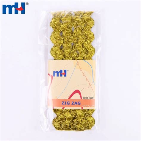 Metallic Zig Zag Tape For Sewing Projects And Gift Package