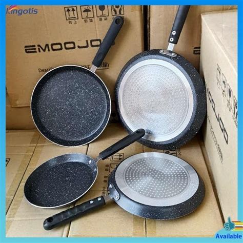 Kuali Leper Non Stick Kuali Non Stick Kuih Batu Maifan Pan Komersial 6 Inci 8 Inci Mille Feuille