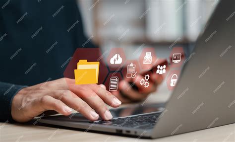 Premium Photo Automated Process To Manage Document Files Efficiently Document Management